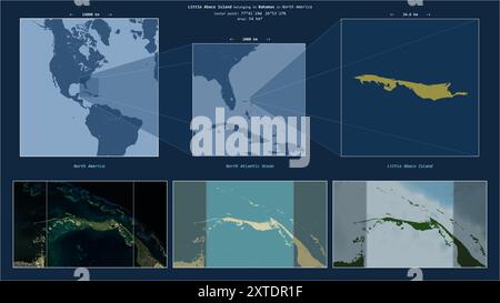 Shape of Little Abaco Island in the North Atlantic Ocean, belonging to ...