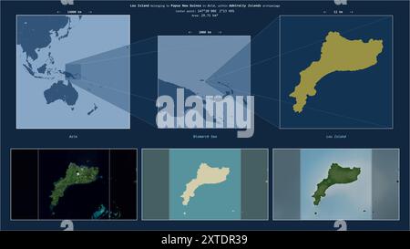 Lou Island in the Bismarck Sea, belonging to Papua New Guinea, isolated ...