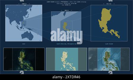 Luzon Island in the Philippine Sea, belonging to Philippines, isolated ...