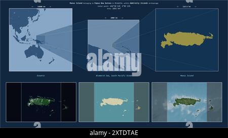 Shape of Manus Island in the Bismarck Sea, belonging to Papua New ...