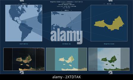 Margarita Island in the Caribbean Sea, belonging to Venezuela, isolated ...