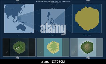 Shape of Maripipi Island in the Philippine Sea, belonging to ...
