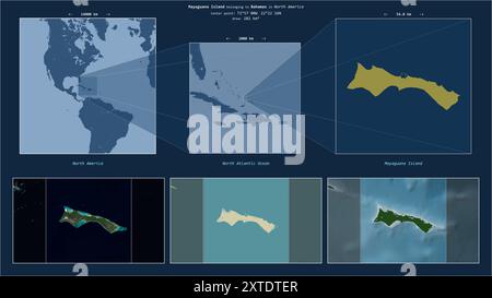 Mayaguana Island in the North Atlantic Ocean, belonging to Bahamas ...