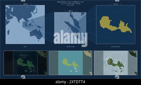 Pulau Mursala in the Indian Ocean, belonging to Indonesia, isolated on ...
