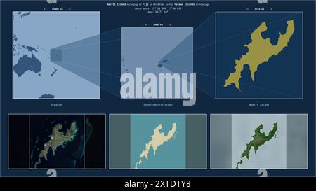 Naviti Island in the South Pacific Ocean, belonging to Fiji, isolated ...