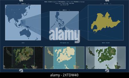 Nonoc Island in the Philippine Sea, belonging to Philippines, isolated ...