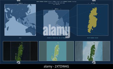 North Andaman Island in the Bay of Bengal, belonging to India, isolated ...