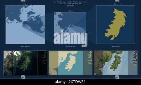 Nuka Island in the Gulf of Alaska, belonging to United States, isolated ...