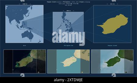 Shape of Panglao Island in the Philippine Sea, belonging to Philippines ...