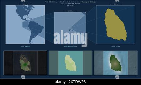 Pinta Island in the South Pacific Ocean, belonging to Ecuador, isolated ...