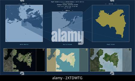 Popof Island in the Gulf of Alaska, belonging to United States ...