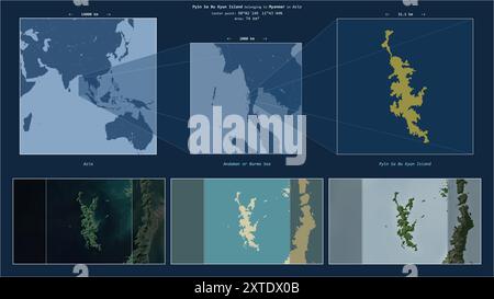 Pyin Sa Bu Kyun Island in the Andaman or Burma Sea, belonging to ...