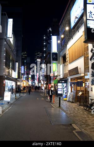 Japan,Tokyo,Shimbashi District,town view,Shiodome,lights,dusk,Asia ...