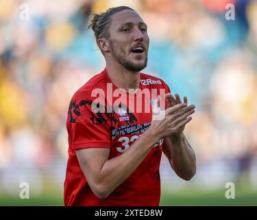 MIDDLESBROUGH, UK. AUGUST 14TH Middlesbrough fans seen during the Sky ...
