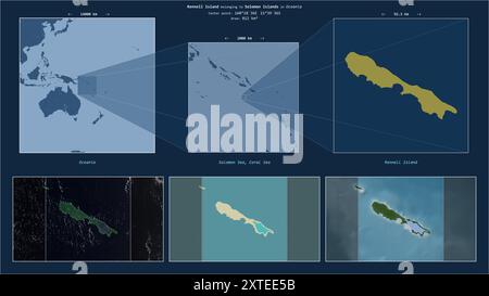 Rennell Island in the Coral Sea, belonging to Solomon Islands, isolated ...