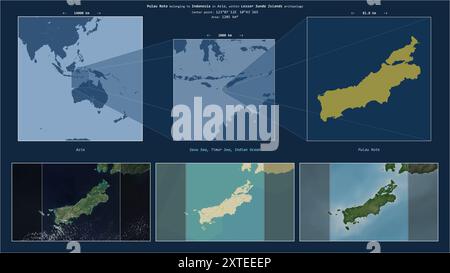 Pulau Rote in the Savu Sea, belonging to Indonesia, isolated on a ...