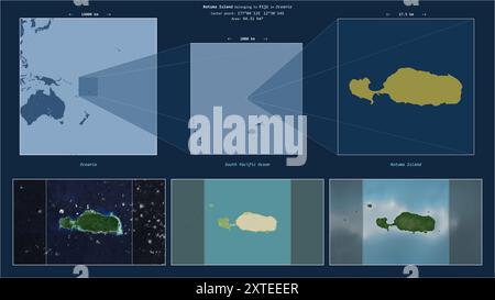 Rotuma Island in the South Pacific Ocean, belonging to Fiji, isolated ...