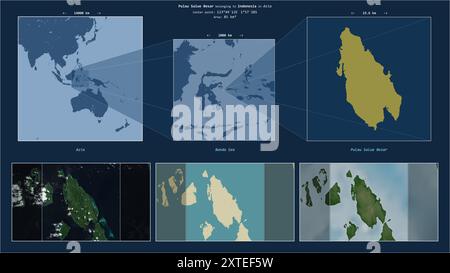 Pulau Salue Besar in the Banda Sea, belonging to Indonesia, isolated on ...
