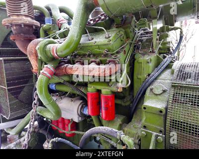 Close up of fuel filters for diesel engines. Spare parts for ...