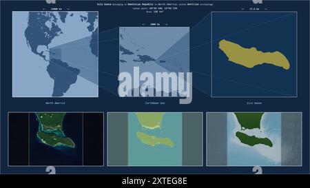 Isla Saona in the Caribbean Sea, belonging to Dominican Republic ...
