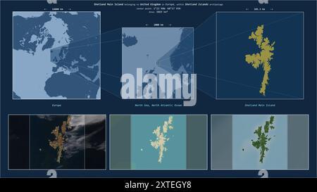 Shetland Main Island in the North Sea, belonging to United Kingdom ...