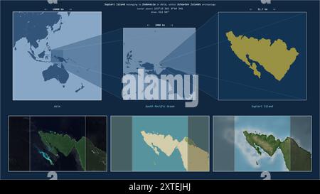 Supiori Island in the South Pacific Ocean, belonging to Indonesia ...