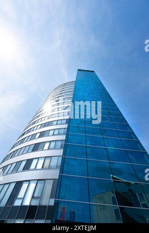 Linz, Austria. August 12, 2024. in a fire hydrant on a sidewalk in the ...