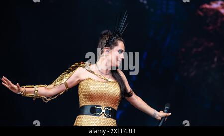 Within Temptation performing live on stage at Hellfest Open Air in ...