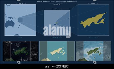 Vanua Levu Island in the South Pacific Ocean, belonging to Fiji ...