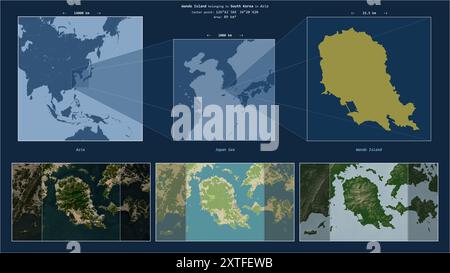 Wando Island in the Japan Sea, belonging to South Korea, described and ...