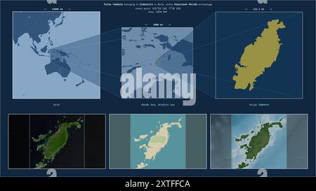 Pulau Yamdena in the Banda Sea, belonging to Indonesia, cropped to ...