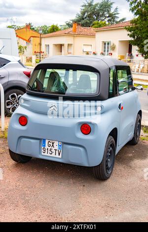 Citroen Ami Quadricycle electric car isolated on white background Stock ...