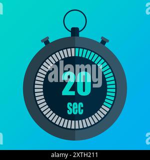 20 seconds Countdown Timer icon set. time interval icons. Stopwatch and ...