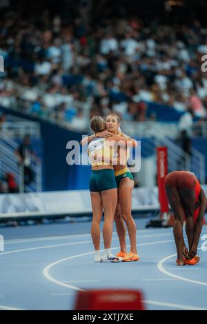 Gabija Galvydytė participating in the 800 meters at the Paris 2024 ...