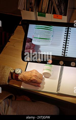 Clover Book Pro is a low vision, poor eyesight reading aid, a digital ...