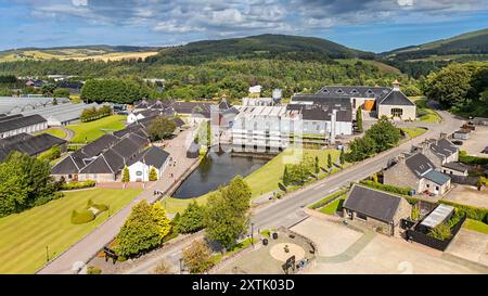 Glenfiddich distillery Moray Scotland the buildings warehouses and ...