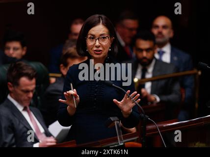 NSW Leader of the Government in the Legislative Council Penny Sharpe ...