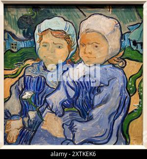 Vincent van Gogh. Deux fillettes. 1890. Musée d’Orsay Stock Photo - Alamy