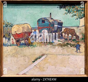 Vincent van Gogh - The Gypsy Caravans, 1888, Museo de Orsay, Paris ...