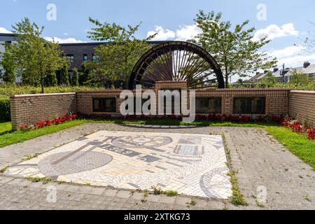 Stanley, County Durham, UK. Memorial to lives lost at the Louisa ...