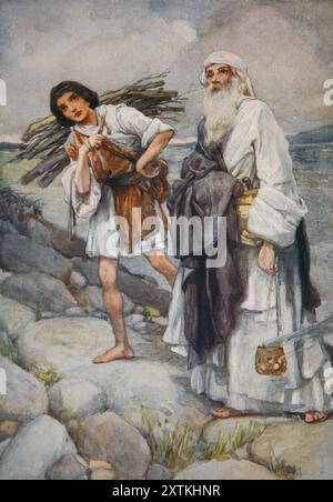 Illustration of The Trial of Abraham's Faith - Abraham Offering up ...