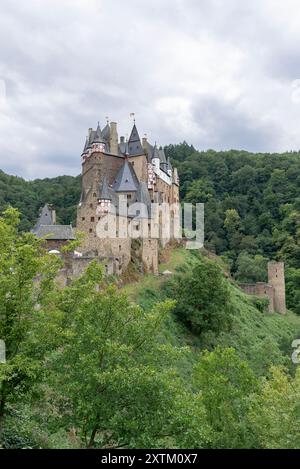 Wierschem, Germany - View on the Burg Eltz, a medieval castle build ...