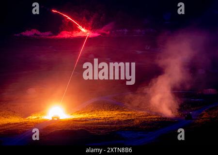 RODRIGUEZ LIVE FIRE COMPLEX, Republic of Korea -- A tank crew with 1st ...