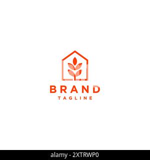 Modern grain logo concept, agriculture wheat logo template vector ...