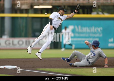 Bradenton Marauders catcher Derek Berg (12) after an MiLB Florida State League baseball game ...
