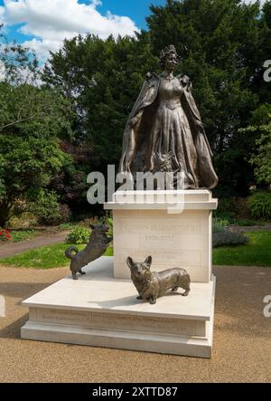 A statue of the late Queen Elizabeth II, the first to be commissioned ...