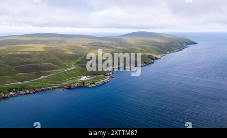Hermaness Lighthouse and nature reseve and Burrafirth beach at the ...