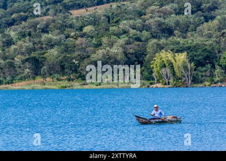 Cayucos on Lake Atitlan, Guatemala, Central America Stock Photo - Alamy