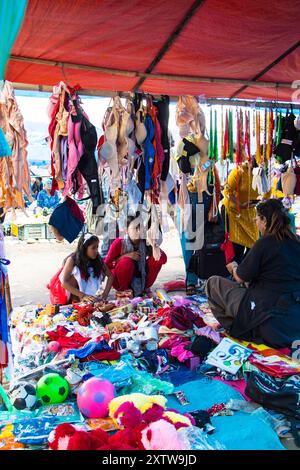 Clothing stalls at Khandbari Haat Bazaar in Sakhuwasabha operate until ...