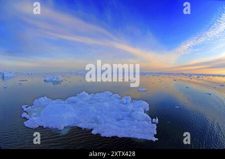 Denmark, Greenland, typical landscape, bizarre ice structure, drift ice ...